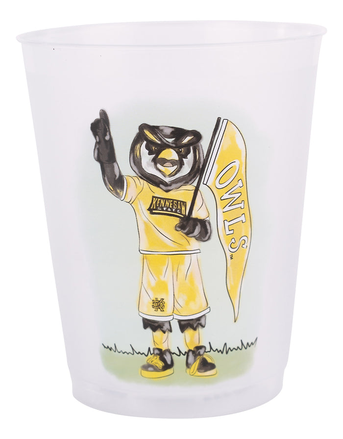 Celebrate with Kennesaw State Mascot Frosted Cups! Hooty Hoo! – GLORY HAUS