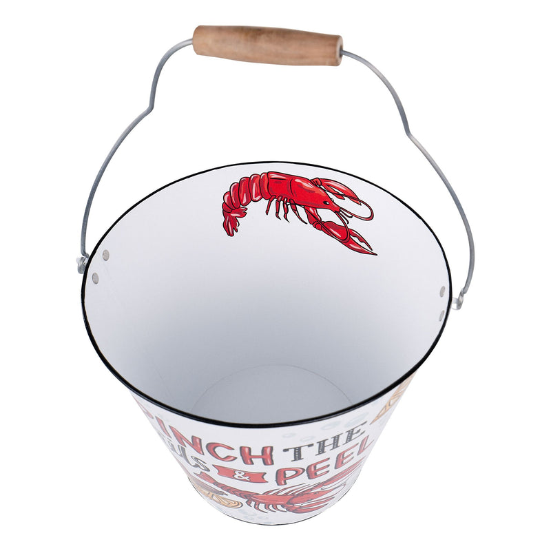 Serve in Style with the Crawfish Let's Get Crackin' Enamel Bucket ...