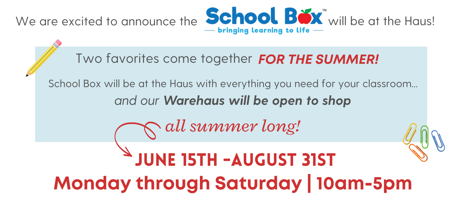 Warehaus Sale Information – GLORY HAUS