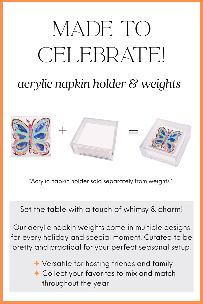 Acrylic Napkin Trays + Weights – GLORY HAUS